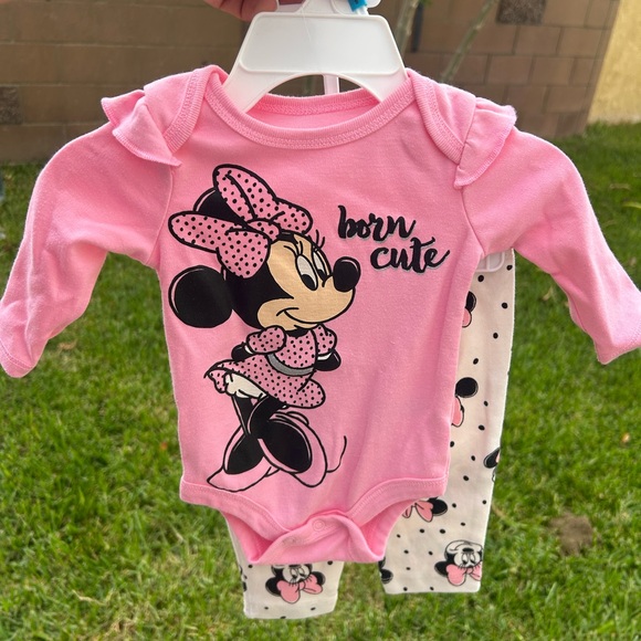 Disney | Matching Sets | Disney Minnie Mouse Pink And Black Matching ...